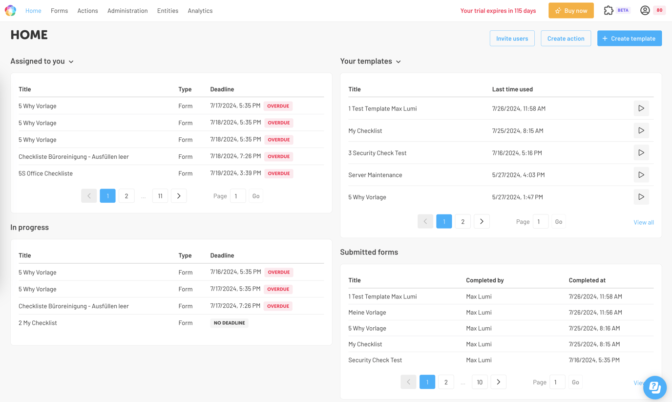Getting Started: Overview of Lumiform